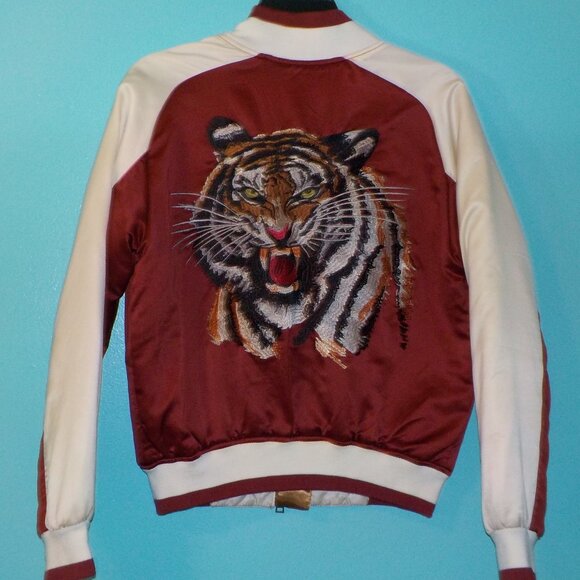 silence + noise | Jackets & Coats | Tiger Back Varsity Jacket | Poshmark